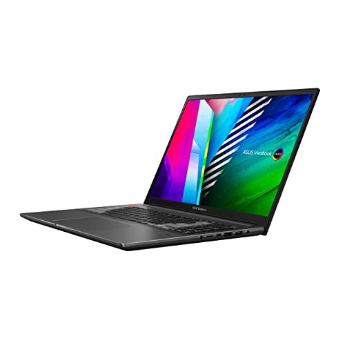 ASUS VivoBook Pro 16X OLED Slim Laptop, 16" WQUXGA 16:10 Display, AMD Ryzen 7 5800H CPU, NVIDIA GeForce RTX 3050 Ti, 16GB RAM, 1TB SSD, Windows 11 Home, 0°Black, M7600QE-DB74