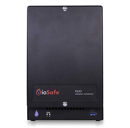 ioSafe Duo RAID 1 USB 3.2 Fireproof/Waterproof Desktop Hard Drive (16TB (2x8TB))