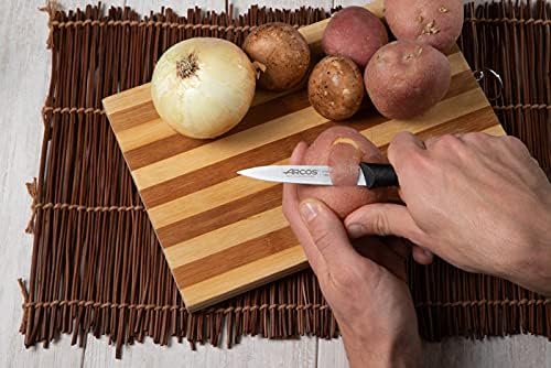 ARCOS Kitchen Knife 6 Inch Nitrum Stainless Steel. 160 mm Blade. Professional Utilty Knife.Professional Kitchen Knife. Ergonomic Polyoxymethylene POM Handle. Series Kyoto. Color Black