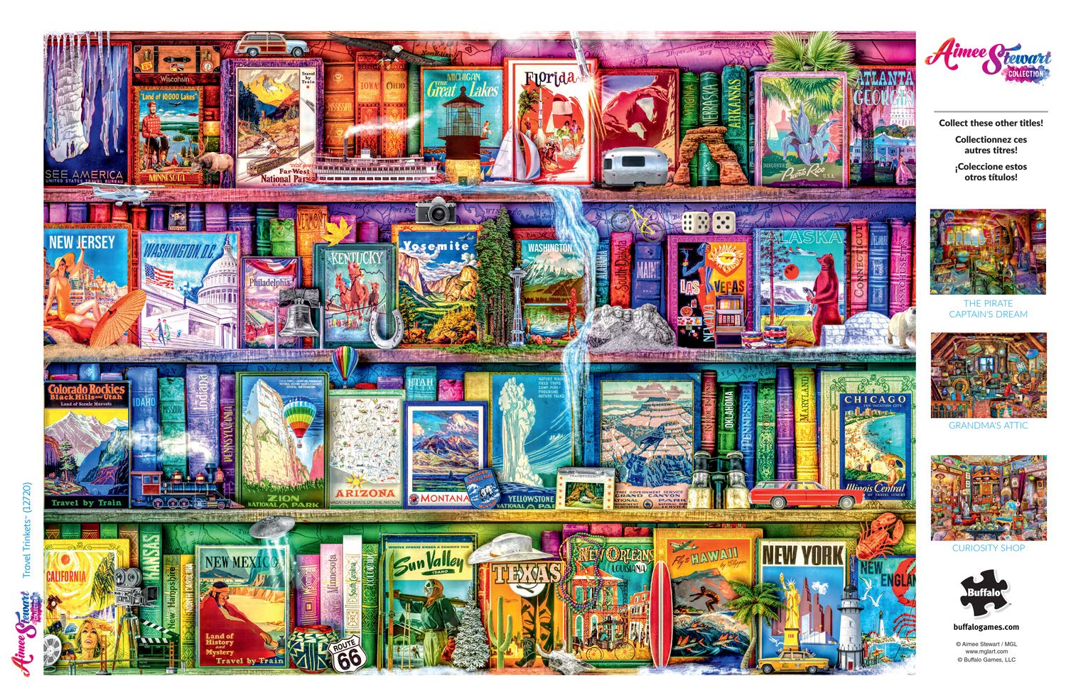 Buffalo Games - Aimee Stewart - Travel Trinkets - 1000 Piece Jigsaw Puzzle