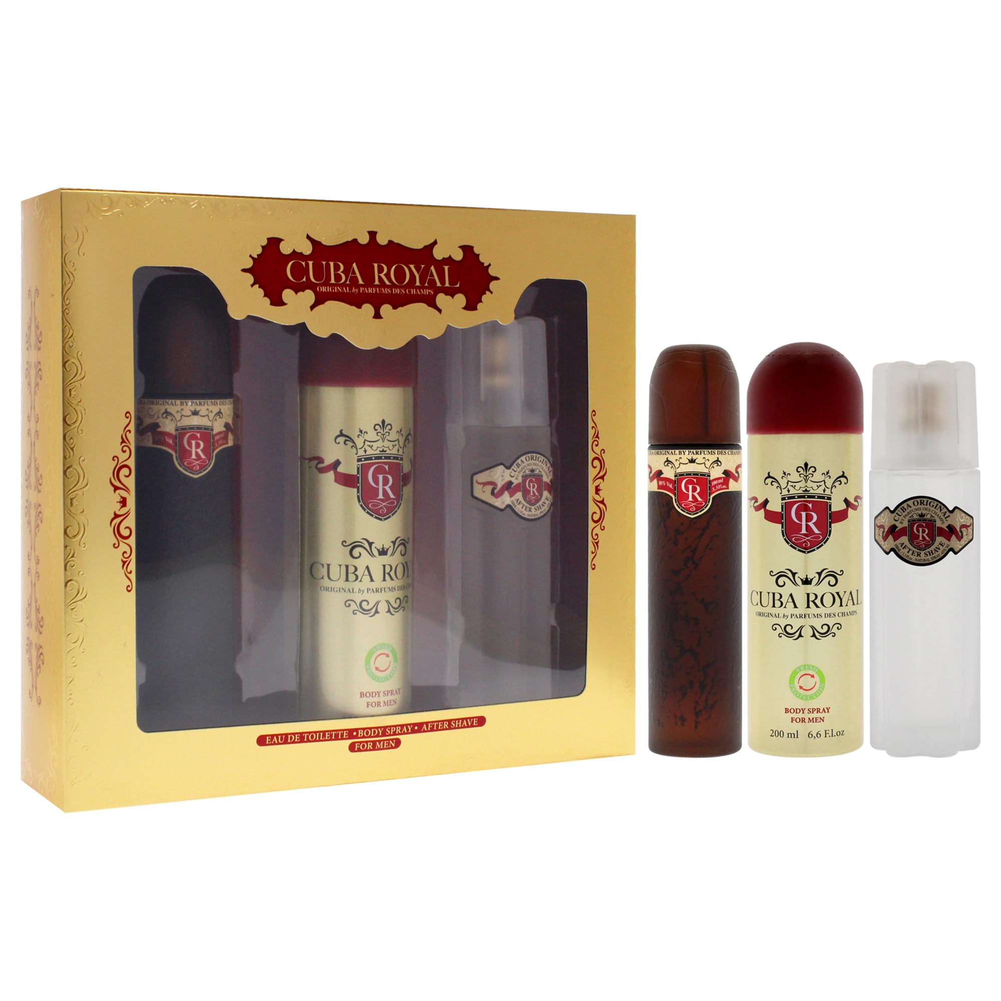 Cuba Royal by Cuba, 3 Piece Gift Set for Men