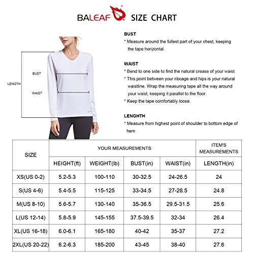 BALEAF Women's Long Sleeve Running Shirts Quick Dry Workout Shirts Navy Size L