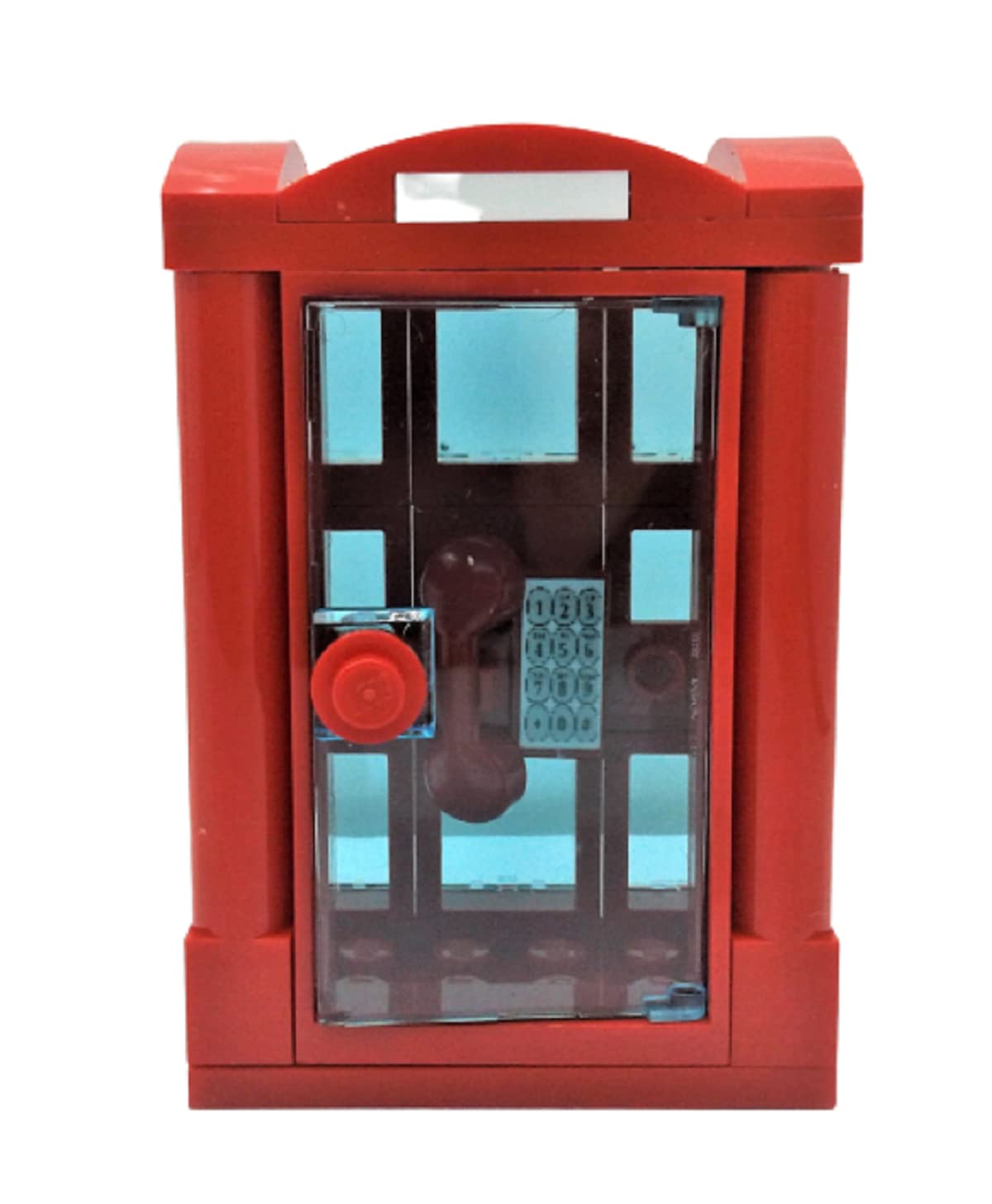 Building Bricks British London Souvenir Red Telephone Booth Toy for Kids Compatible with All Major Brands Best Birthday Gifts Toys Boys Girls Ages 4+