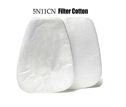 5N11 Particulate Cotton Filter Used on 501 Filter Holder Compatible with 5P71 fits 6200/7502/6800/FF402 Respirator (20 Pcs)
