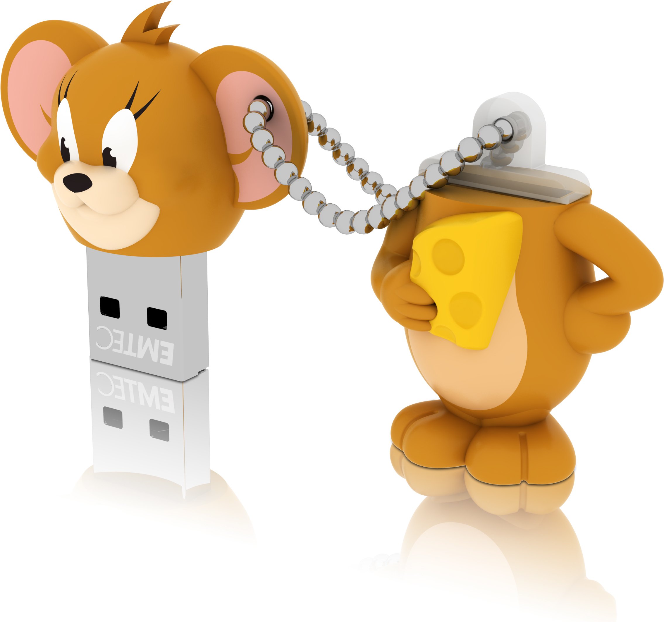 Emtec ECMMD16GHB103 - USB 2.0 Flash Drive - 16 GB, 16 Go - Licence Range - HB103 Collection - Hanna Barbera - Jerry Character - 3D Gum Soft Touch