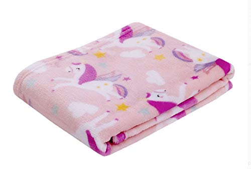Parent's Choice Plush Baby Blanket, Pink Unicorn