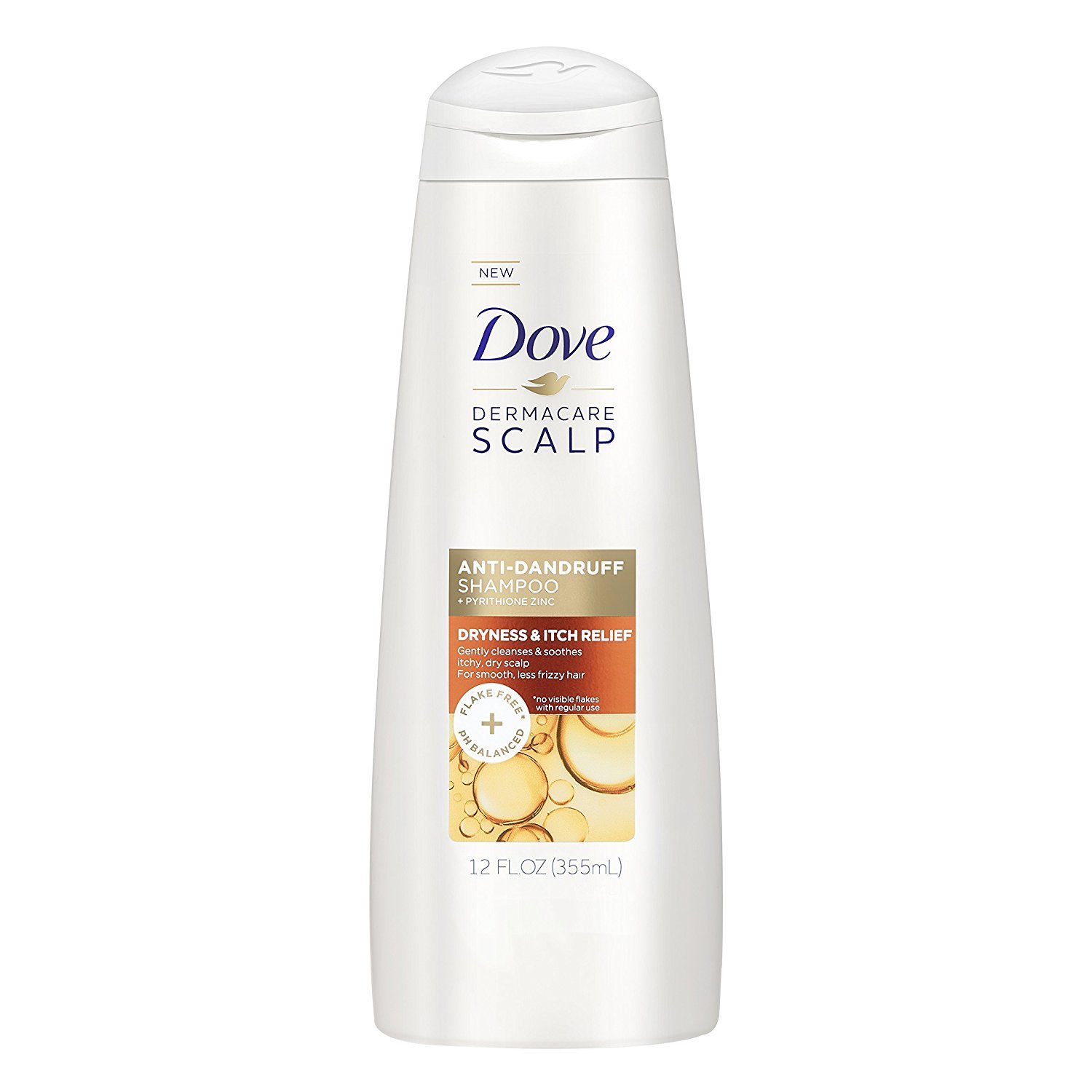 Dove Dermacare Scalp - Anti-Dandruff Shampoo - Dryness & Itch Relief - 12 Fl Oz (Pack of 2)