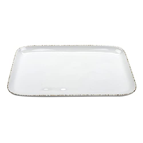 G.E.T. CS-1412-UM Melamine Rectangular Serving Platter, 14" x 11.5", Urban Mill
