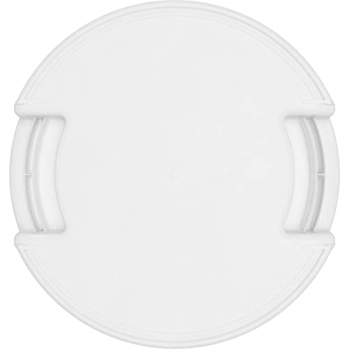 Carlisle FoodService Products Bronco White 10 Gallon Round Waste Bin Trash Container - 84101002 - Pack of 6
