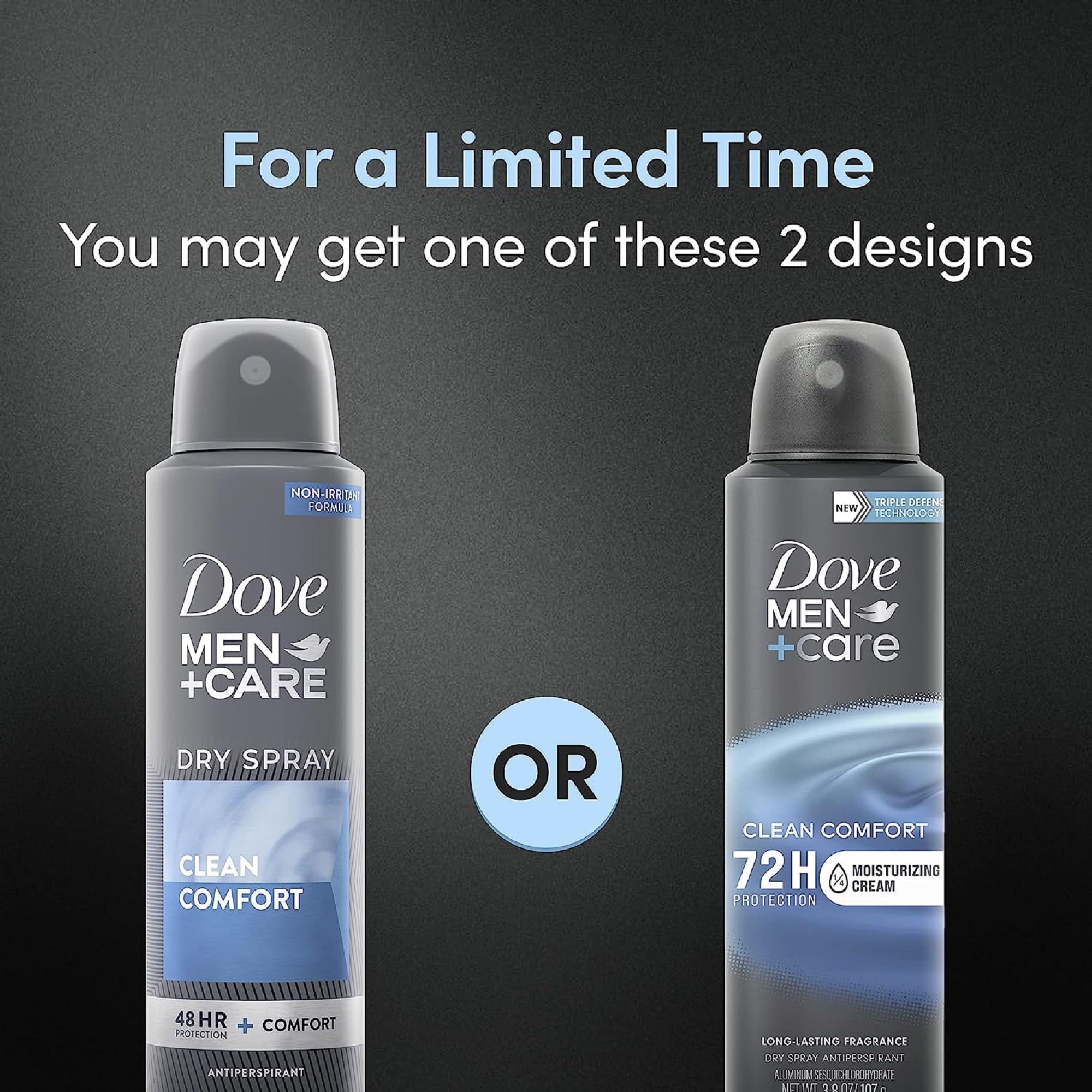 Dove Men+Care Dry Spray Antiperspirant Deodorant 48-hour sweat and odor protection Cool Fresh Dry Spray Antiperspirant for men formulated with vitamin E and Triple Action Moisturizer 3.8 oz
