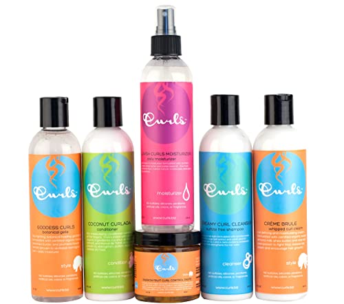 Curls Creamy Cleanser - Sulfate Free Shampoo - Safe For Chemically Altered & Color Treated Strands - For Wavy, Curly, and Coily Hair, 8oz