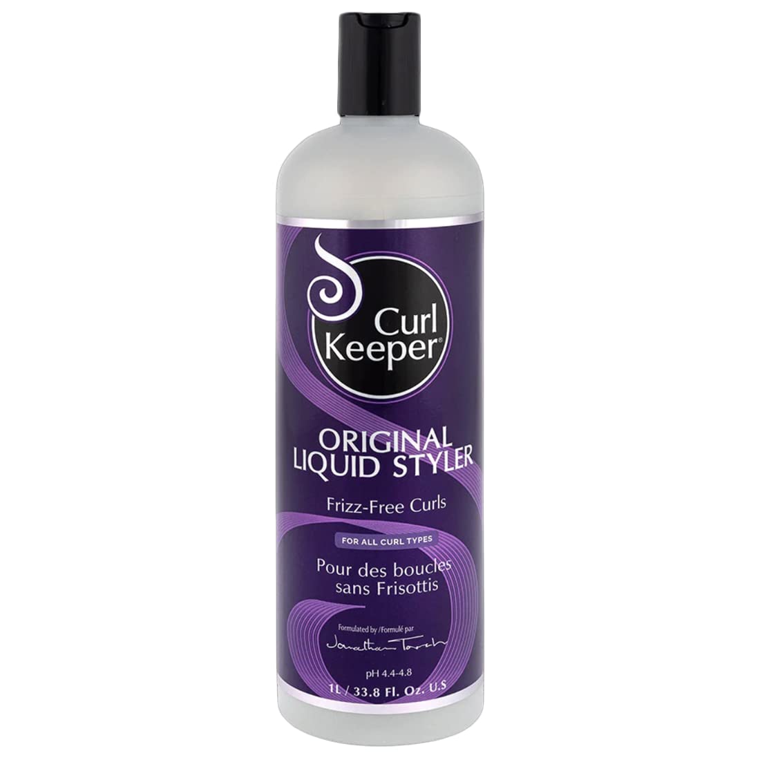 CURLY HAIR SOLUTIONS - Curl Keeper Original: Total Control In All Weather Conditions For Well Defined, Frizz-Free Curls With No Product Build Up (33.8 oz)
