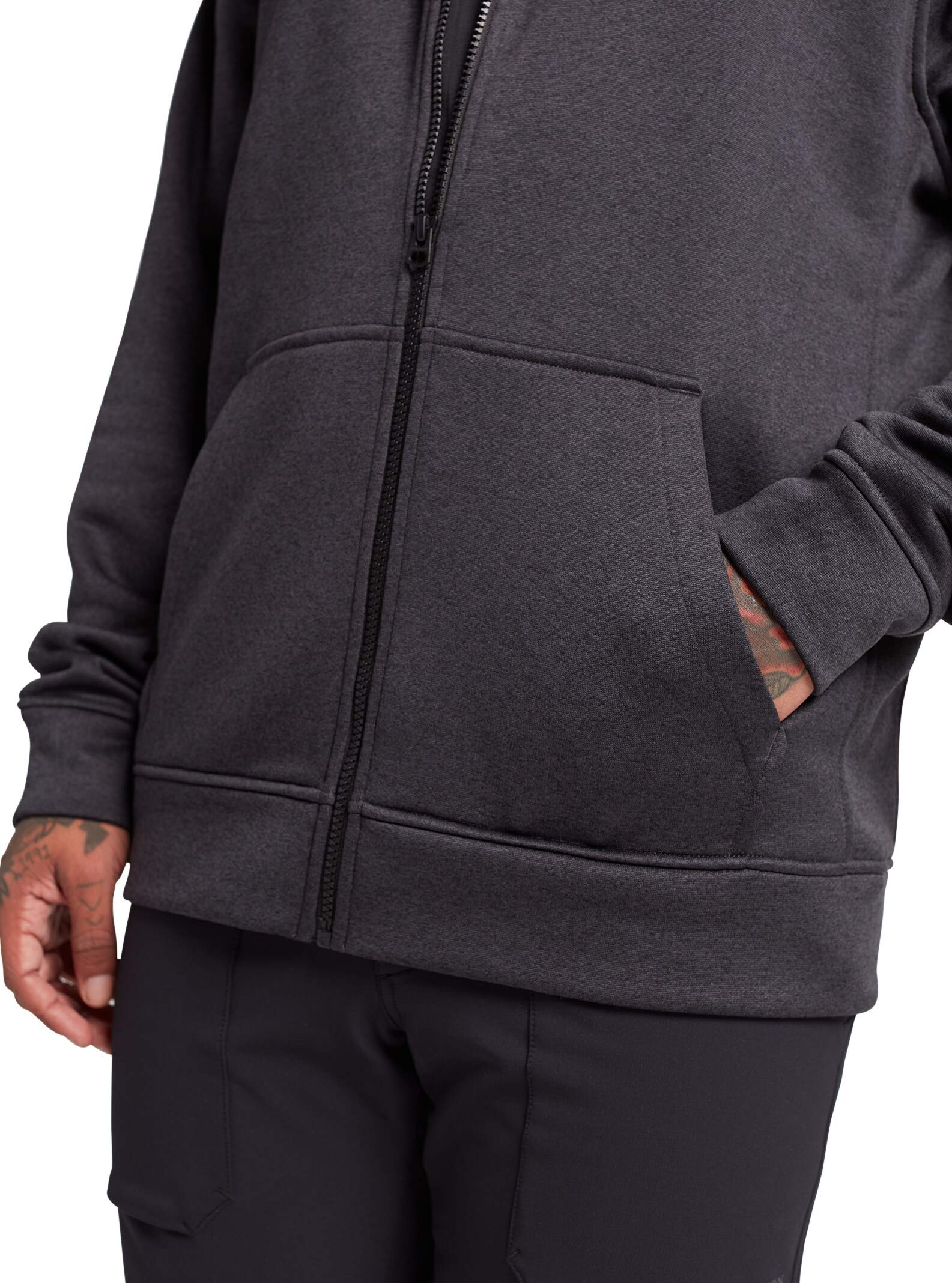 Burton Men's Oak Full-Zip Hoodie, True Black Heather, L
