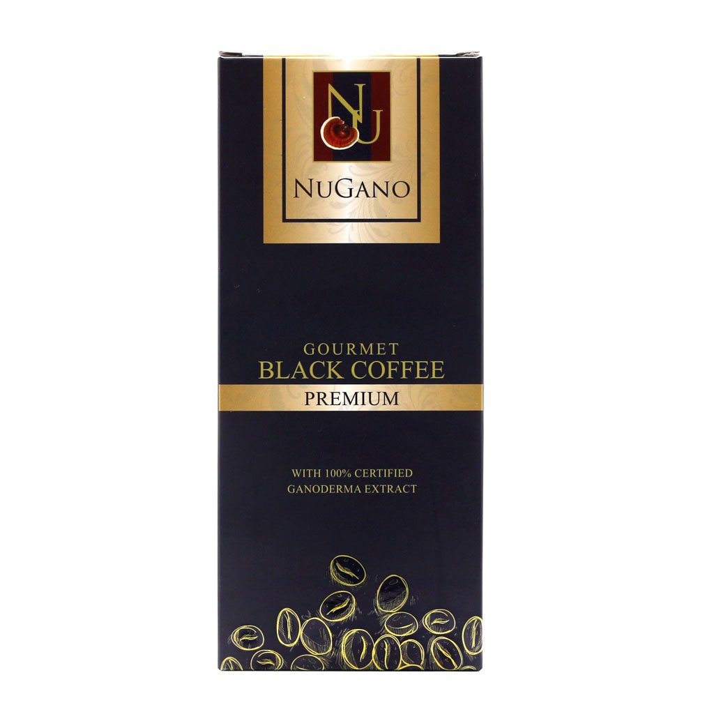 360 sachets Nugano Ganoderma Black Coffee with 100% certified Ganorderma Reshi Extract|100% Natural Beans Dark Roast Gluten Free, Sugar Free, Zero Calories Good For Diet