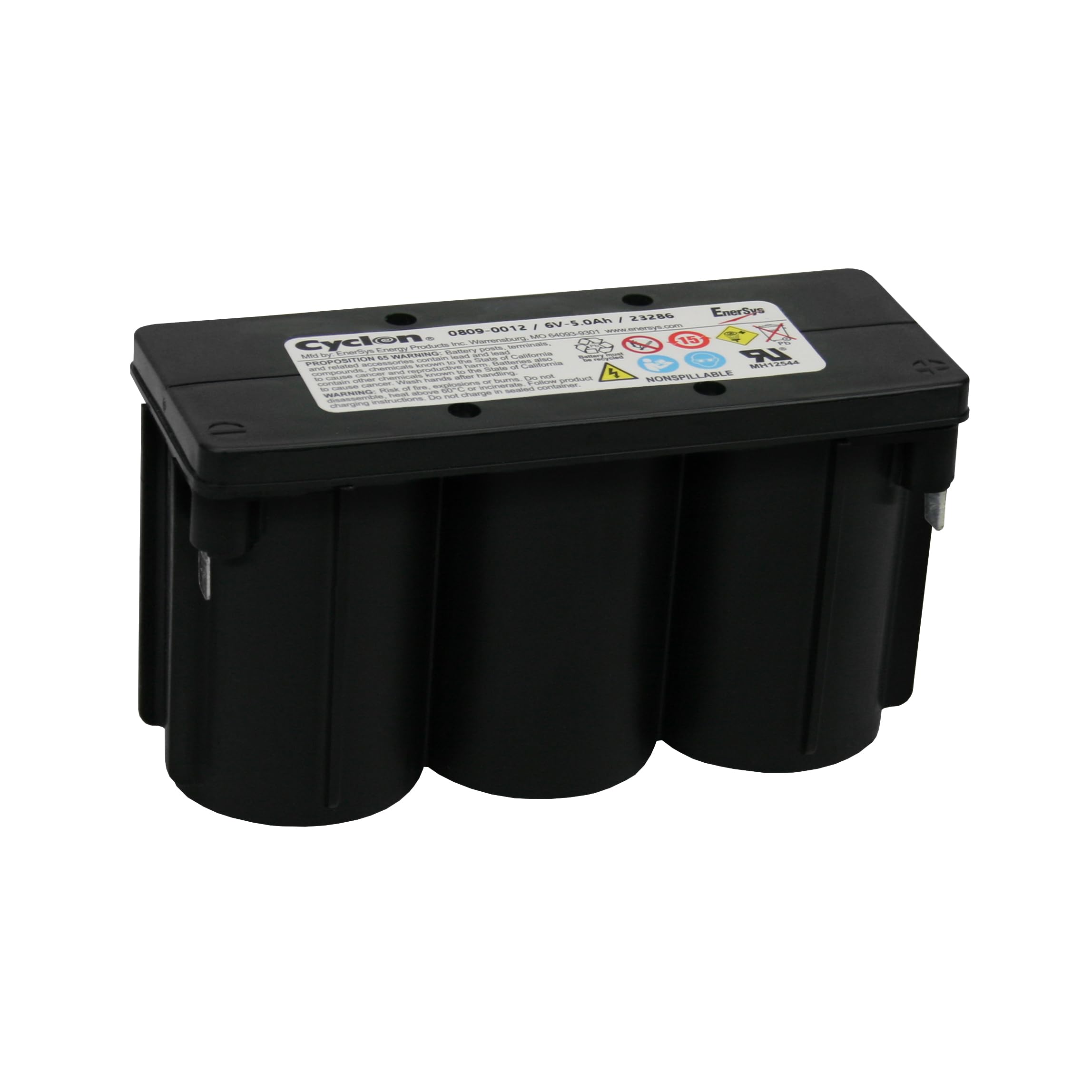 EnerSys Hawker Cyclon 0809-0012 6v-5.0ah Battery. 6v 5ah Monoblock. US Made!!