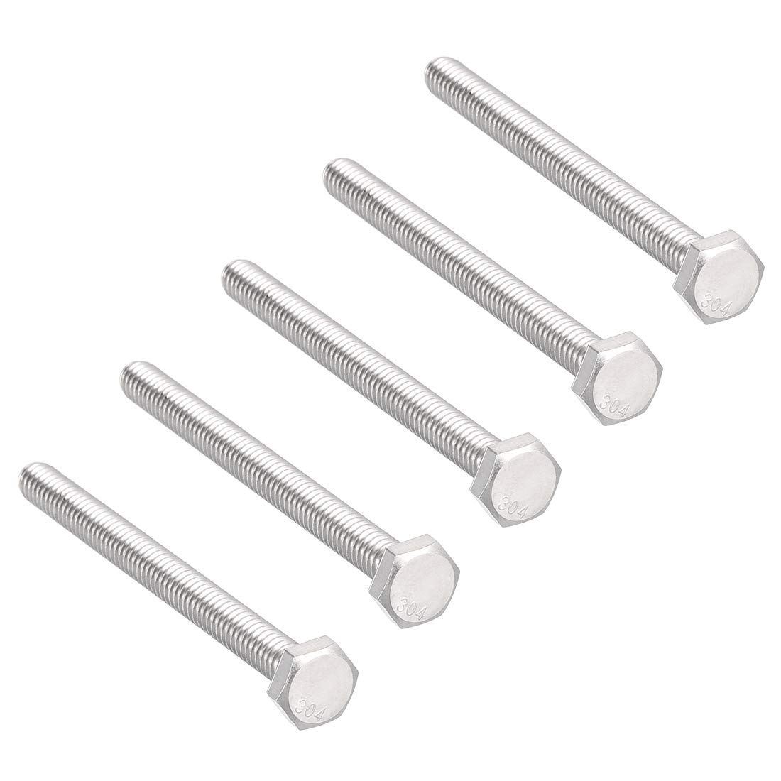 uxcell 1/4-20 x 3" Hex Bolts 304 Stainless Steel Hexagon Screw Bolt