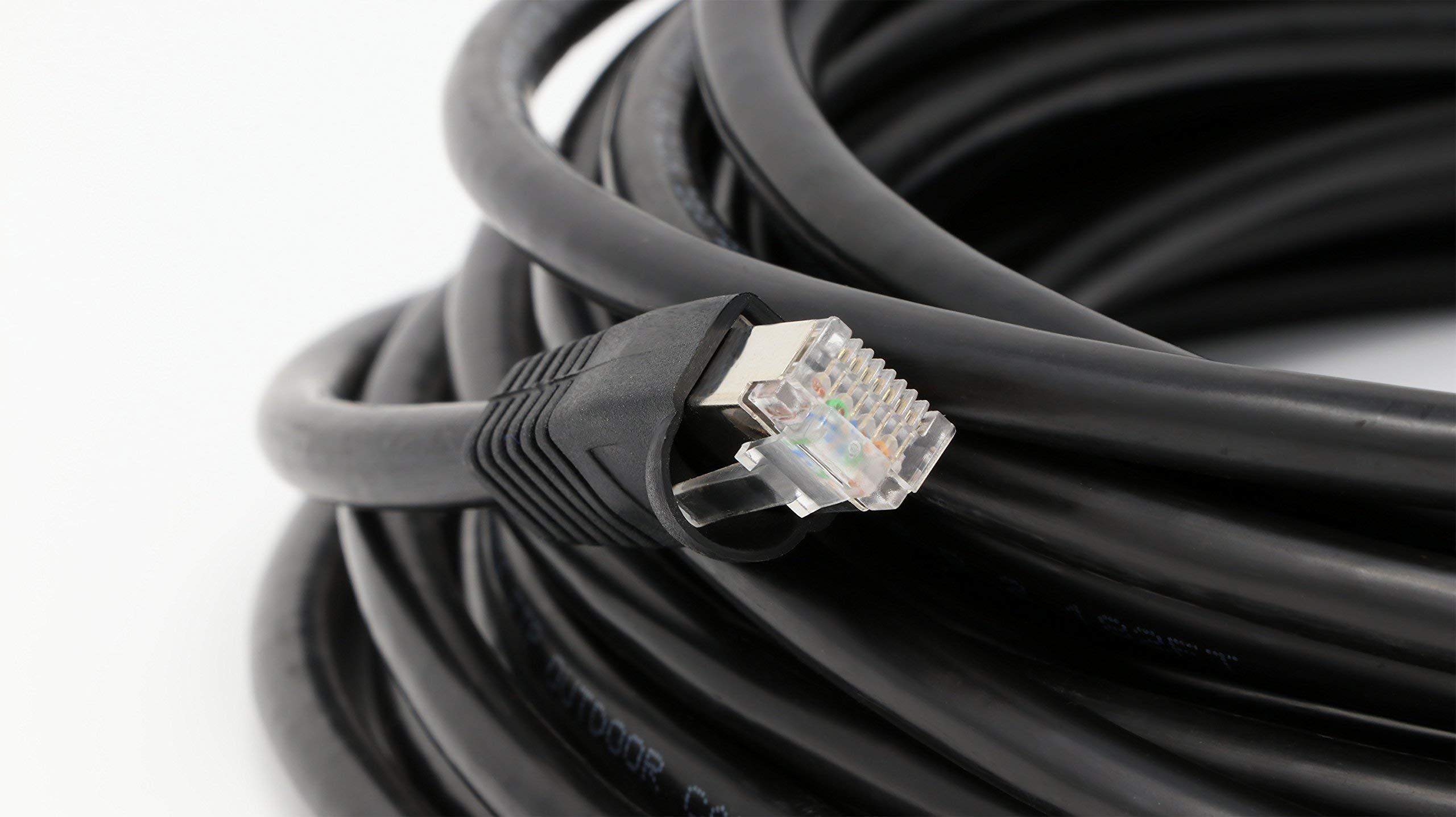 Ultra Spec Cables 100ft Cat6 Outdoor Waterproof Ethernet Cable Direct Burial (600MHz) Shielded (Pure Copper)