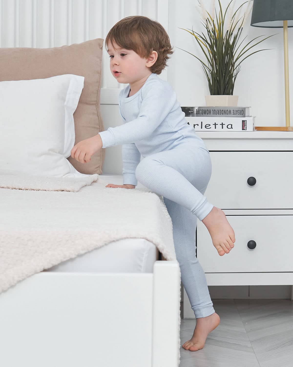 Enfants Chéris Toddler Thermal Underwear for Boys Pajamas 3T Blue Stripes