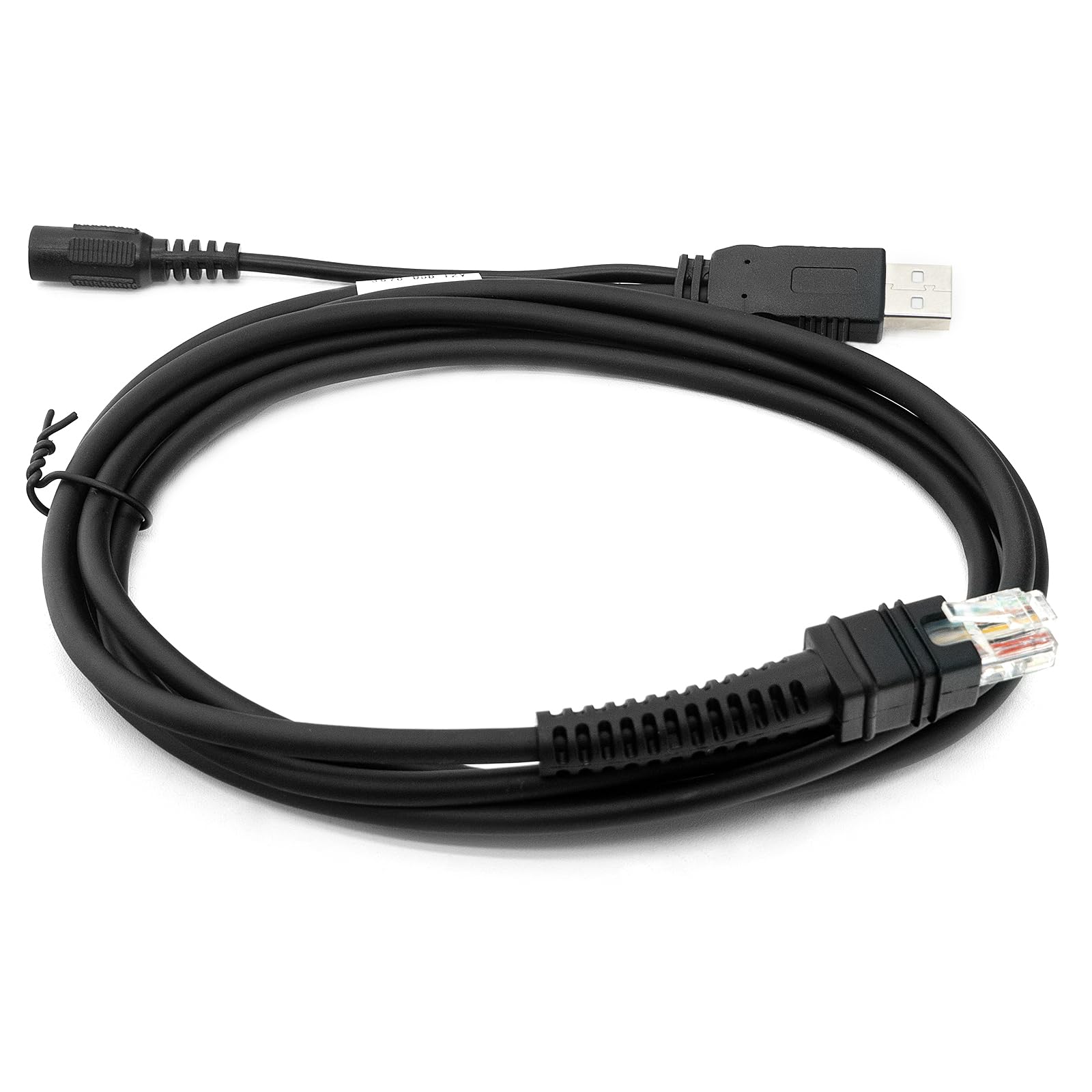 CARPSDZY CBA-U42-S07PAR USB Cable for Zebra Symbol DS3678-DP LI3608 LI3678 DS3600 DS3608 DS8108 Barcode Scanner, USB-A to RJ-45 Interface, 7ft(2.8m) Straight, 12V (Requires 12V Power Supply)