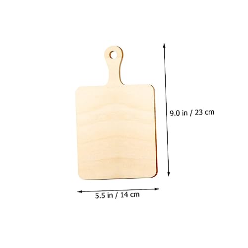KJHBV 6pcs Home Accessories Decor Wooden Decor in Bulk Craft Wood Chopping Board Set Small Chopping Board Wood Chips Cutting Board Decorate Small Cheese Dining Table Wood