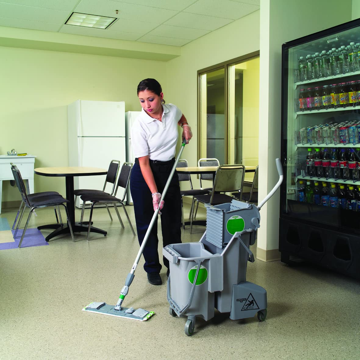 Cut-End Wet Mop, Flat, Cut