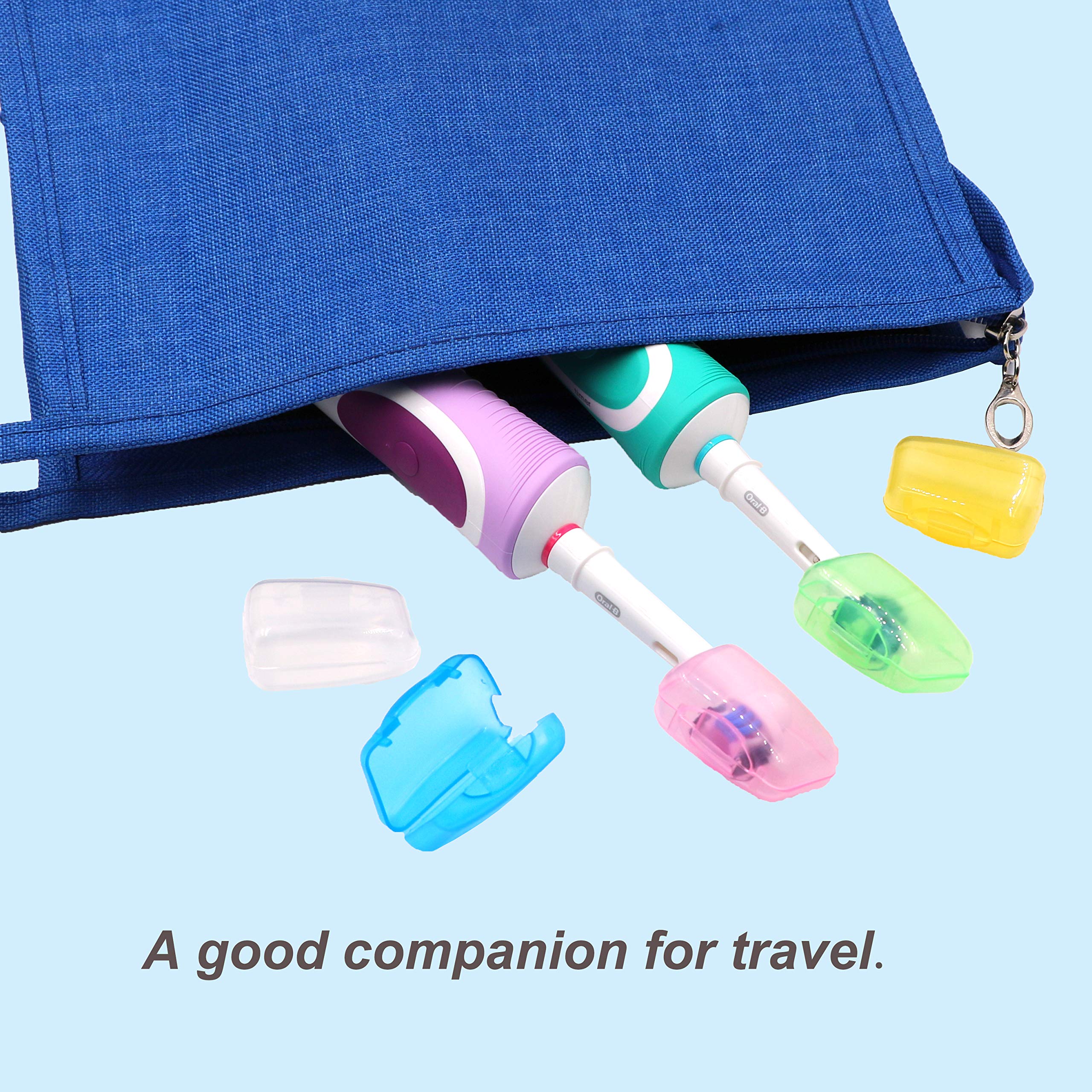 V-TOP 20 Pack Travel Toothbrush Head Covers, Portable Toothbrush Pod Caps Case Protector for Home and Outdoor