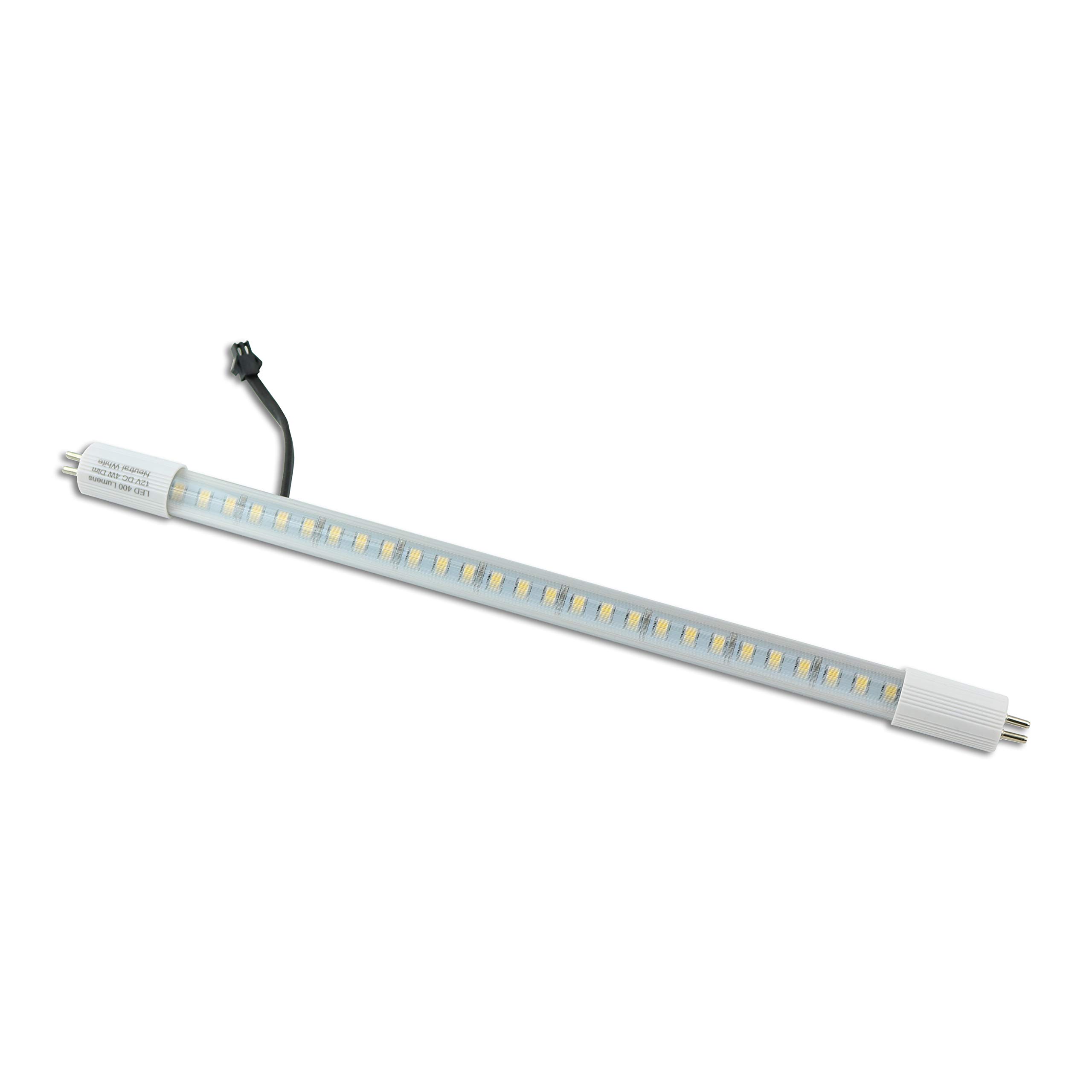 4-Pack Leisure LED RV Light Bulb LED T5, 12" Florescent Tube Replacement, 400 Lumen (Cool White 4-Pack)