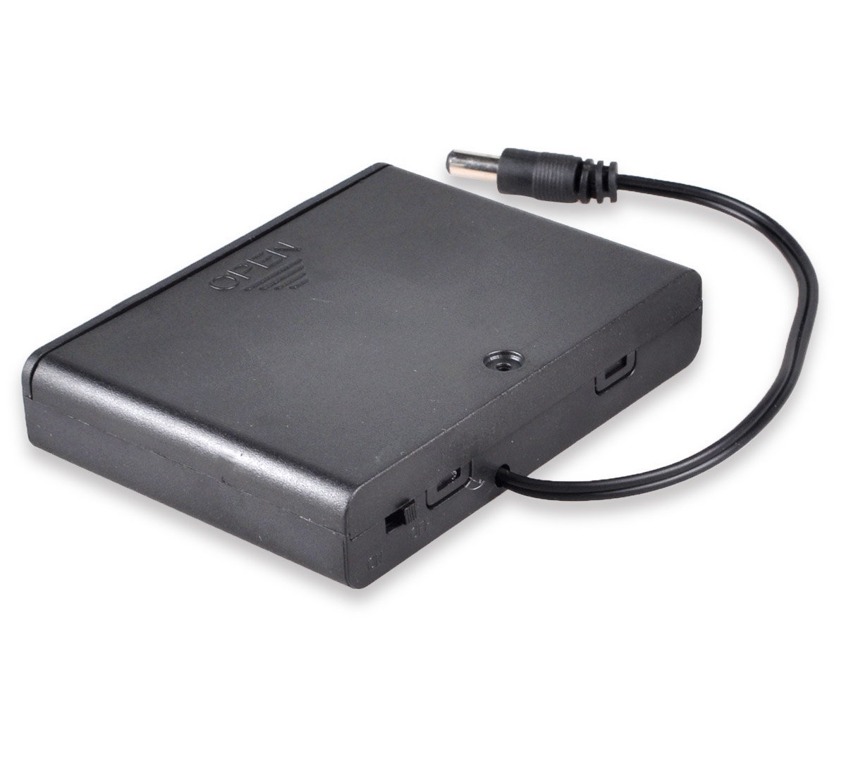 HTTX 9V AA Battery Pack with Leads, 6 x 1.5v AA Battery Case Holder, Battery Storage Box with ON/OFF Switch and 5.5mm x 2.1mm DC Plug
