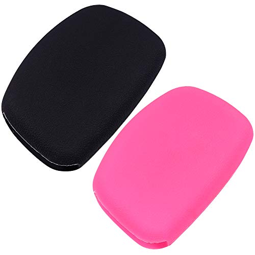 4 Buttons Silicone Case Protector Key Fob Cover Smart Car Remote Holder for Hyundai Elantra Sonata Tucson I40 IX35 I45 SMART Key (NOT FLIP KEY) … (1Pcs Black 1Pcs Rose)