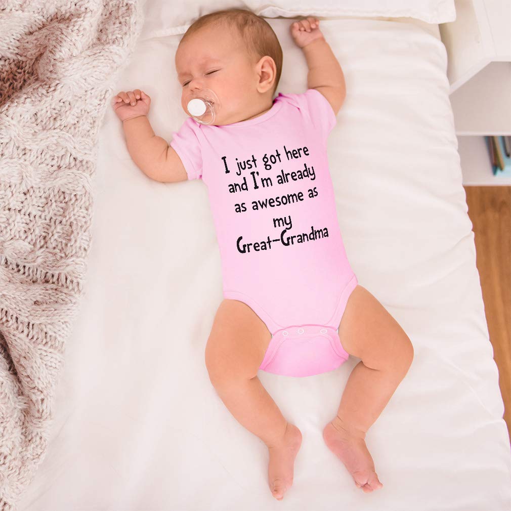 Cute Rascals Got Already As Awesome As Great-Grandma Baby Bodysuit One Piece Kelly Green 6 Months