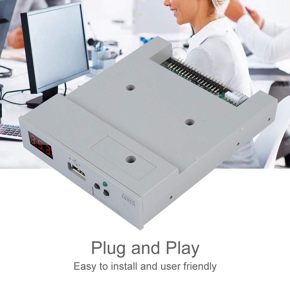 Yanmis 1.44MB Floppy Drive Emulator, 3.5Inch Floppy USB Emulator, SFR1M44-U100 for Industrial Control Device
