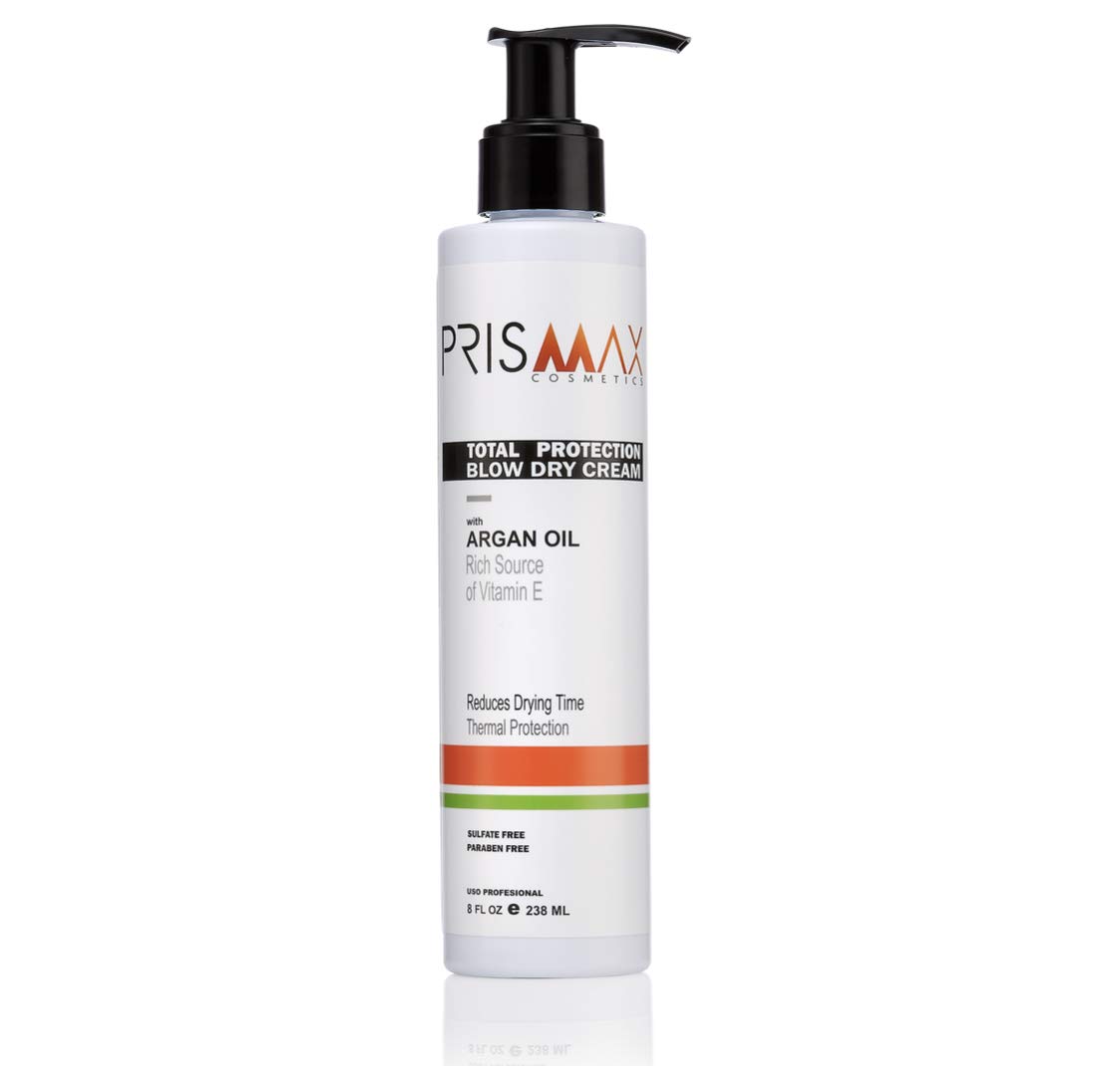 Prismax Total Protection Blow Dry Cream - Leave-in Conditioner - 8oz