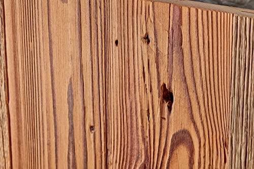 Brown Headboard Farmhouse King Size Bed Headboard Hanging Reclaimed Barnwood Head The Bed Wall Mount Panels Only Vintage Style Rustic Boho Chic Light Plank Wood Board Bedroom Furniture (King Size)