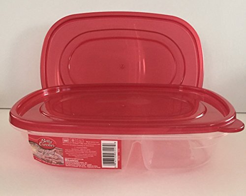 Divided Food Storage Containers Set Of 2 Betty Crocker Easy Seal