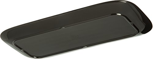Carlisle FoodService Products Epicure Plastic Tray, 14.75" x 6.75", Dark Woodgrain (Pack of 12)