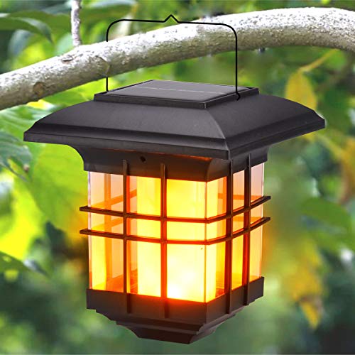 4 in 1 Solar Flickering Flame Lantern - Interchangeable Home Lighting