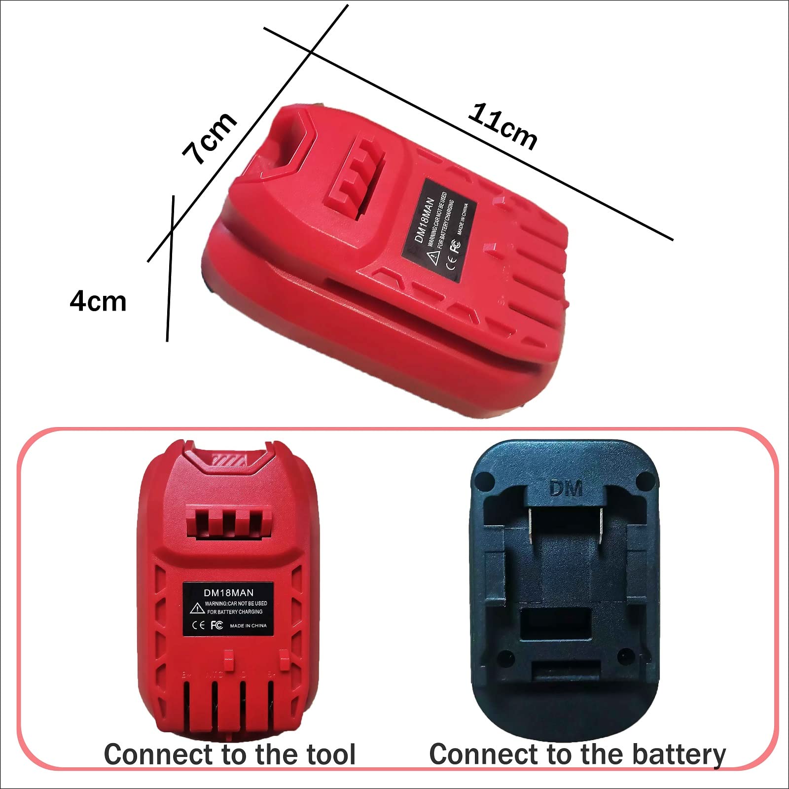TPDL Adapter for Craftsman V20 Cordless Tools, for DeWalt 20V for Milwaukee M18 Lithium Battery Convert to for Craftsman New 20V Power Tool (Adapter Only)