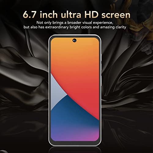 Bewinner I14 Pro Max Unlocked Cellphone, 6.7 Inch HD Screen, 4GB RAM 128GB ROM, Dual SIM Card 4G Smartphone, Face Unlock Phone for Android 12 4000mAh Battery White(US)