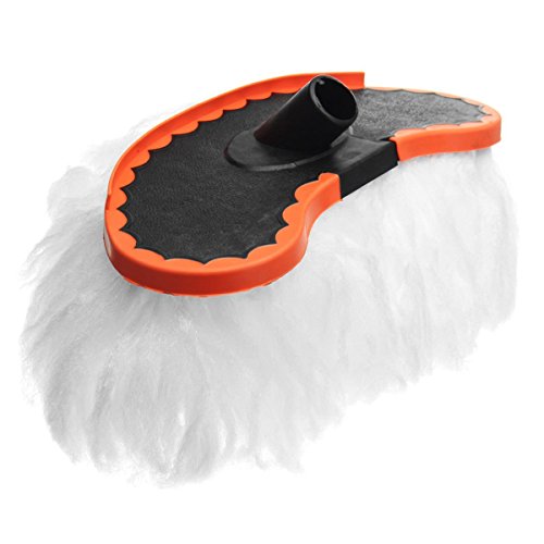 GCARTOUR Car Cleaning Mop Soft Milk Silk Wiping Wet Mop Car Wash Brush Duster Cleaning Tool(No Handle)