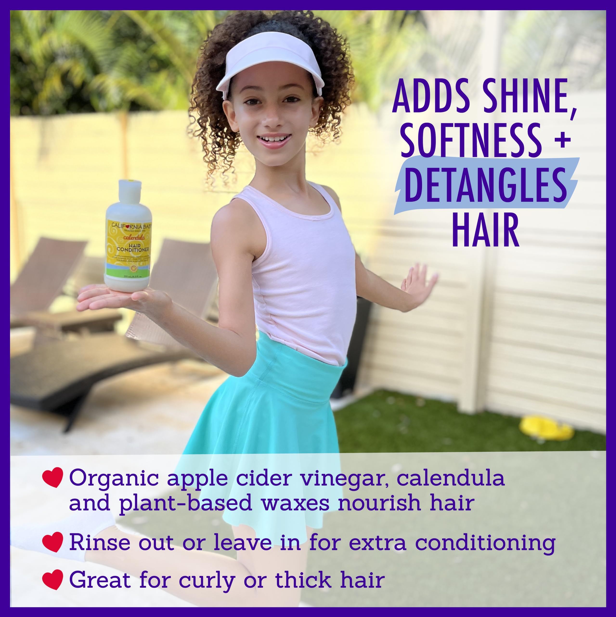 California Baby Calendula Hair Conditioner 8.5 fl oz (255 ml)