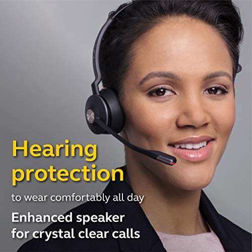 Jabra Engage 75 Wireless Headset, Mono β Telephone Headset with Industry-Leading Wireless Performance, Advanced Noise-Cancelling Microphone, Call Center Headset with All Day Battery Life,Black