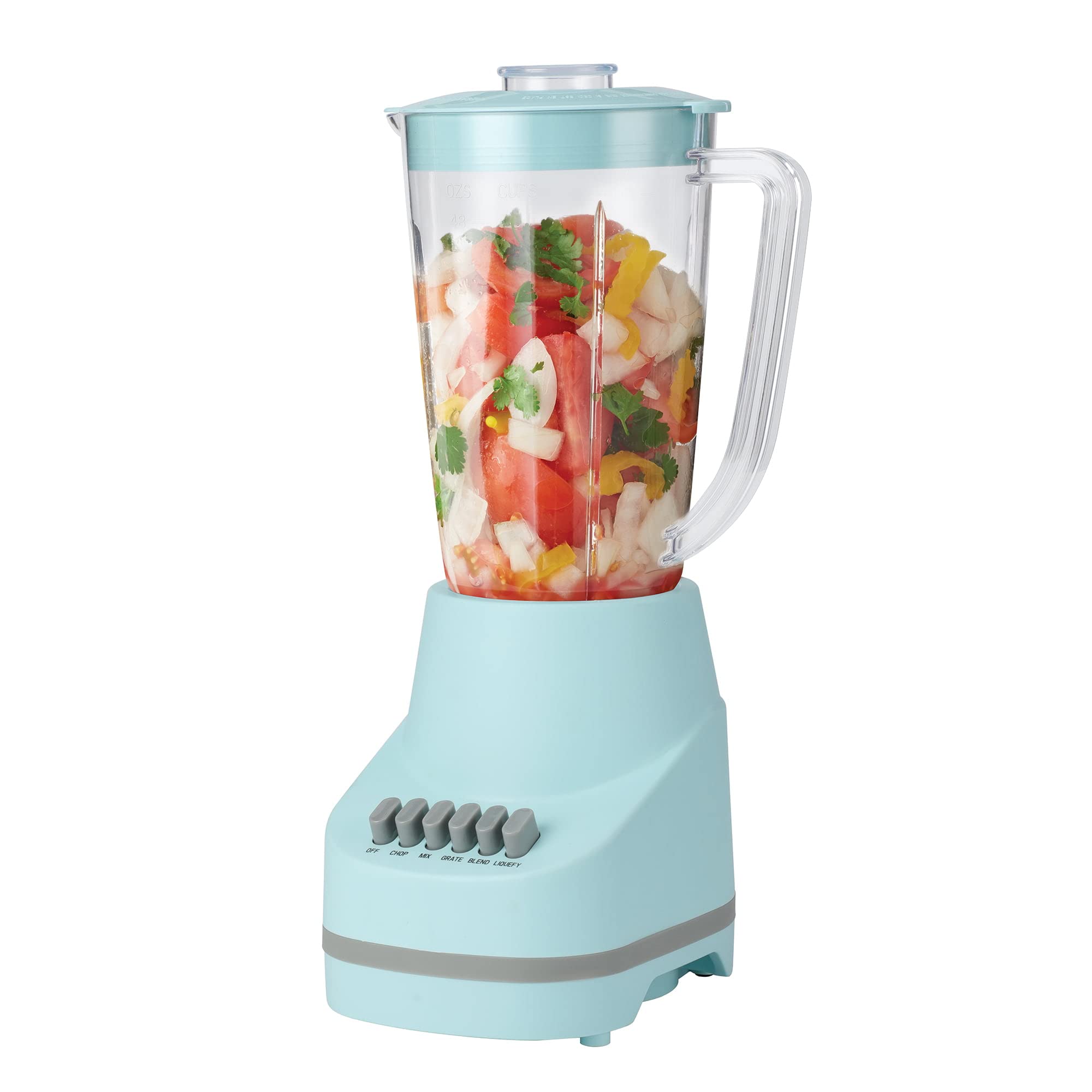 6 Speed Blender with 48 ounce Jar,1.5L jar,Aqua Sparkle
