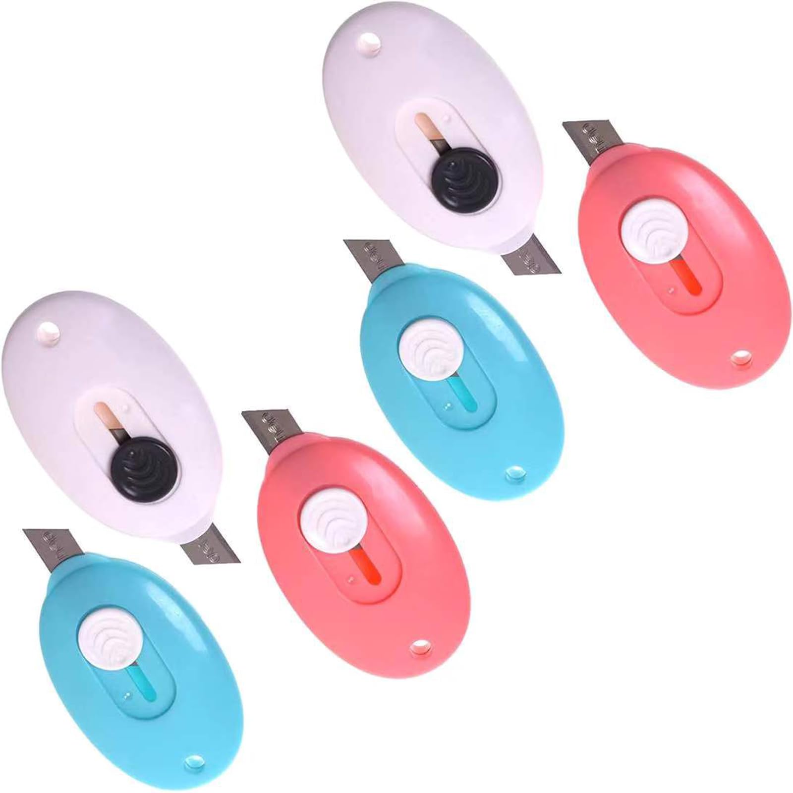 Box Cutters, Box Cutter Retractable, Retractable Box Opener, Package Opener, Easy Slide Retractable Cute Box Cutter for for opening daily express boxes, envelopes, packages and more