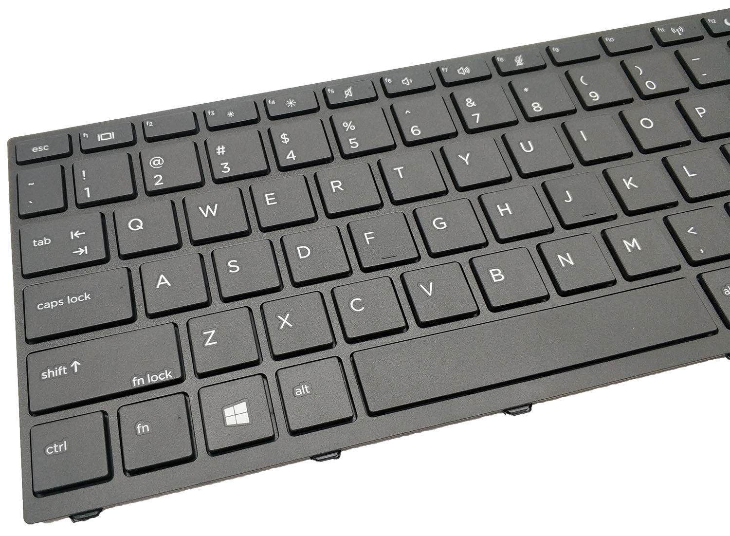 Sierra Blackmon US Layout Notebook Keyboard for HP ProBook 450 G5/455 G5/470 G5 Series, Black, No Backlight, 9z.nefsq.001 nsk-xk0sq 450 G5