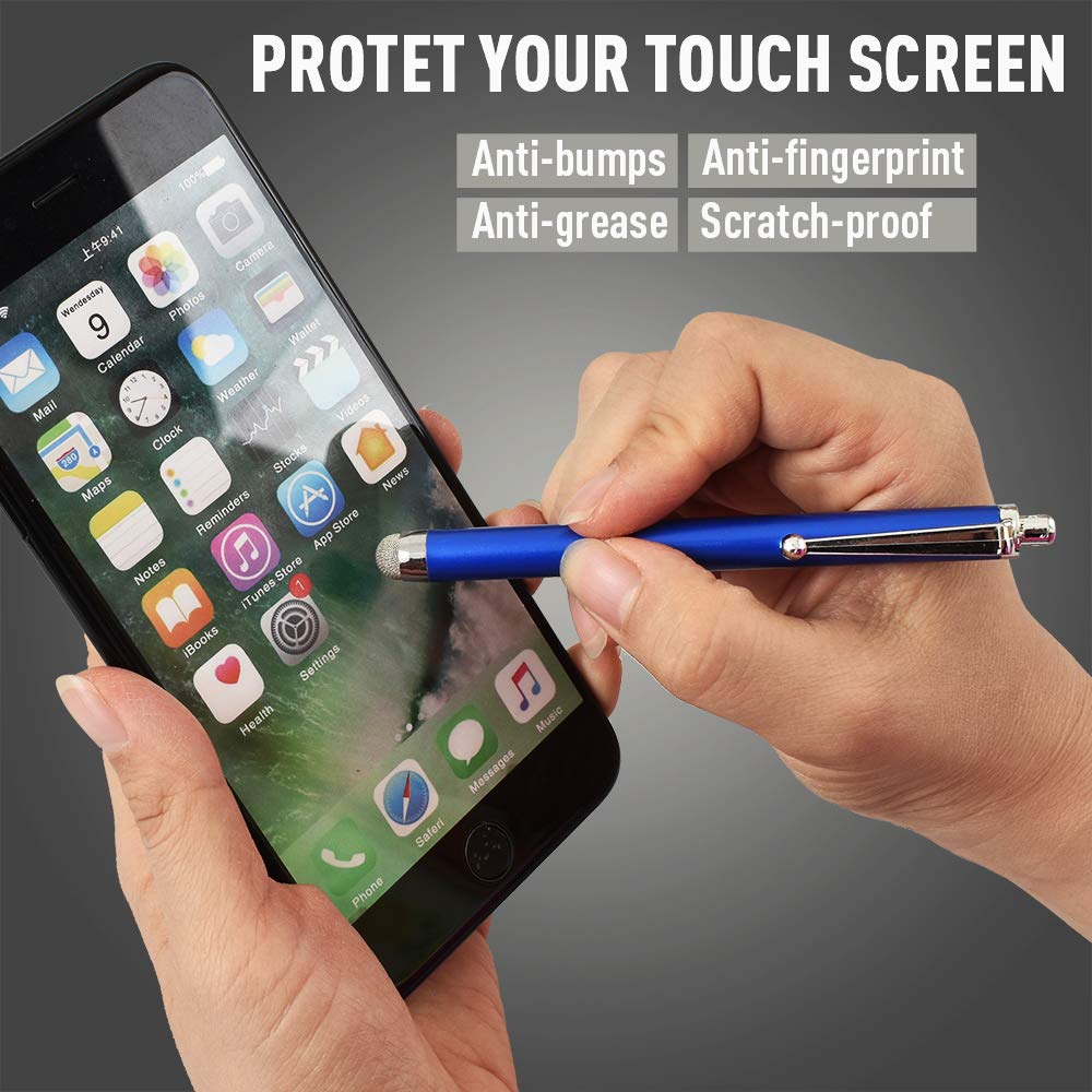 XMONKEY Stylus Pen, 20 Packs Stylus with Mesh Fiber Tip and Aluminum Body for Touch Screen, Compatible with iPad, iPhone, Smart Phone and Tablet with Capacitive Touch Screen