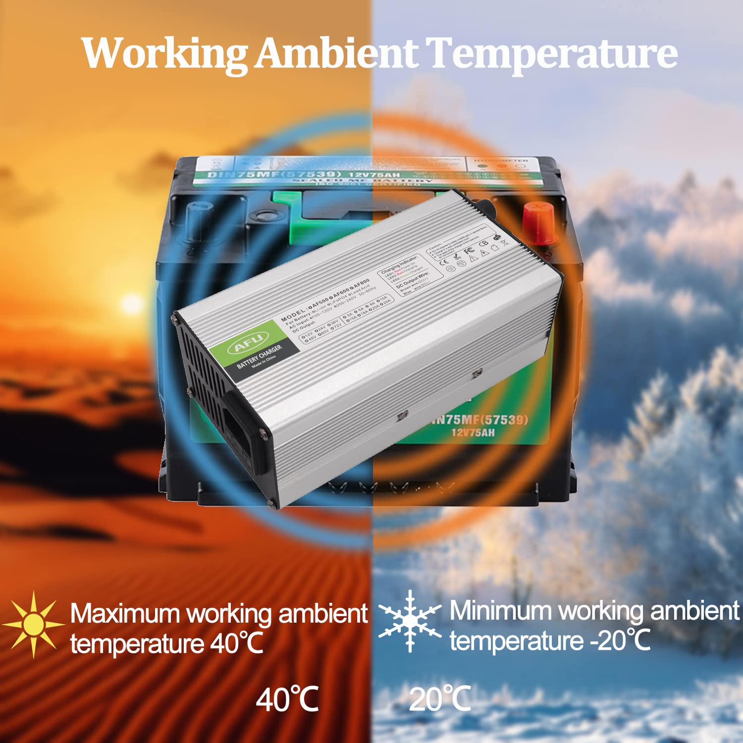 67.2V 10A Li-ion Battery Smart Charger Fully with Cooling Fan Used for 16S 60V Li-ion Battery 60V Charger