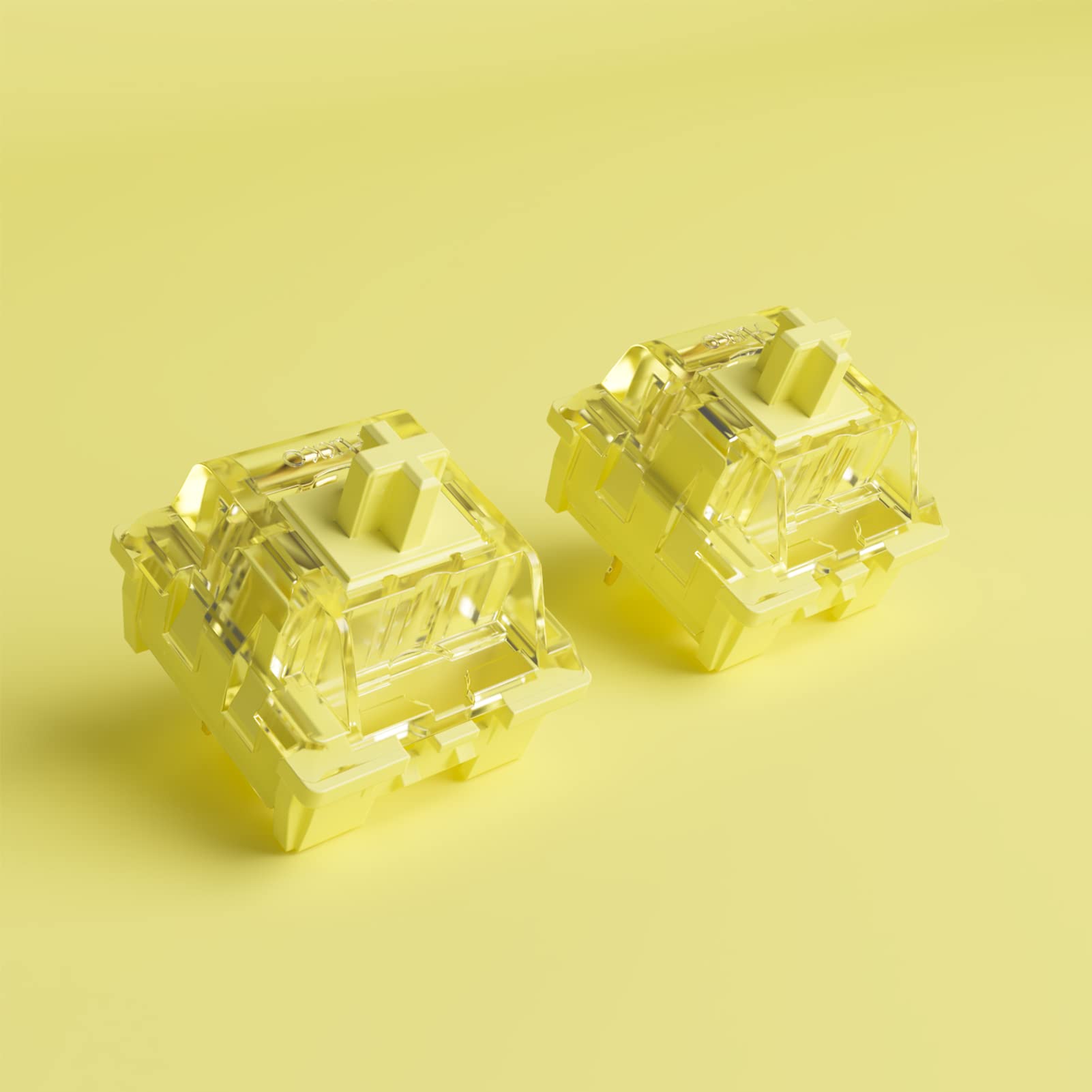 Akko V3 Switch Cream Yellow Linear Keyboard Switches for Mechanical Keyboard, 3 Pin 50gf Key Switches (45pcs)
