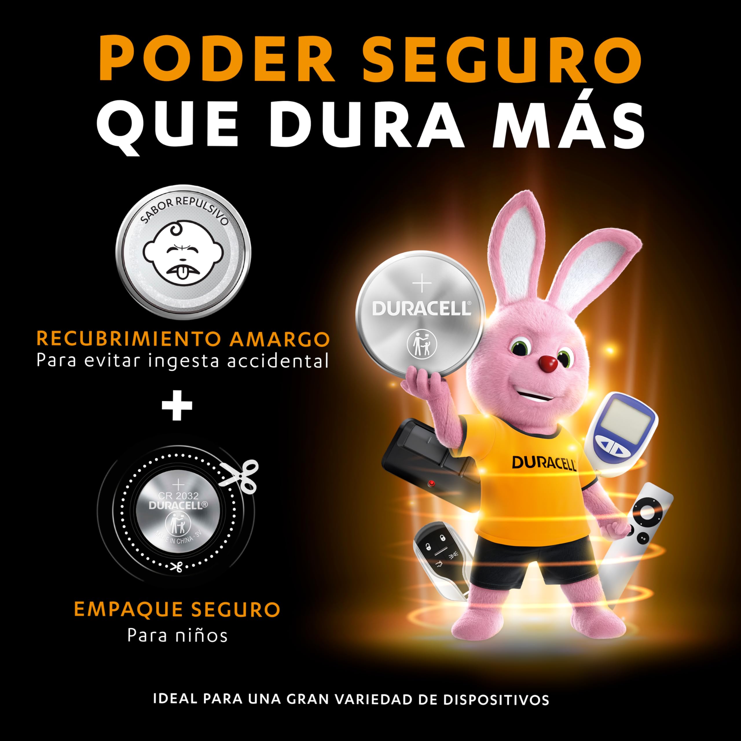 Duracell - 2032 3V Lithium Coin Battery - long lasting battery - 1 count