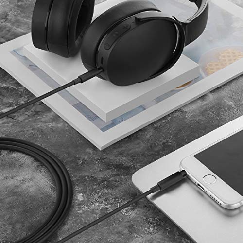 GEEKRIA Audio Cable Compatible with Skullcandy Hesh Evo, Hesh 3, Crusher Wireless, Venue, Grind, Crusher Evo, Cassette, Mix Master Cable, 3.5mm Aux Replacement Stereo Cord (4 ft / 1.2 m)