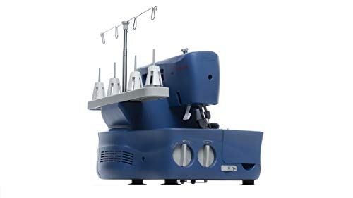 SINGER | S0230 Serger Overlock Machine With Included Accessory Kit - Heavy Duty Frame - 1300 Stitches Per Min - 4 Thread - Differential Feed - Making The Cut Edition , Blue